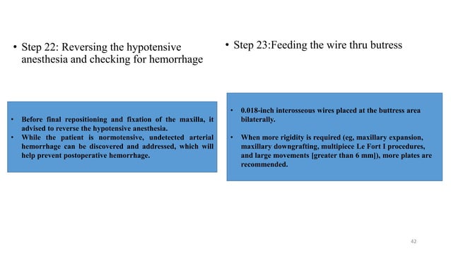Maxillary osteotomies procedure | PPTX