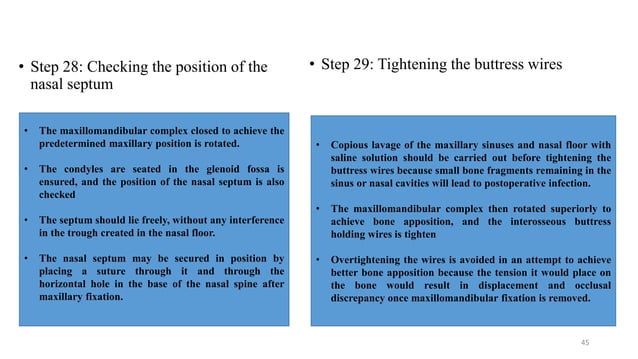 Maxillary osteotomies procedure | PPTX