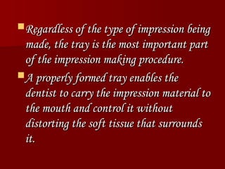 Maxillary Primary Impression in cd .ppt