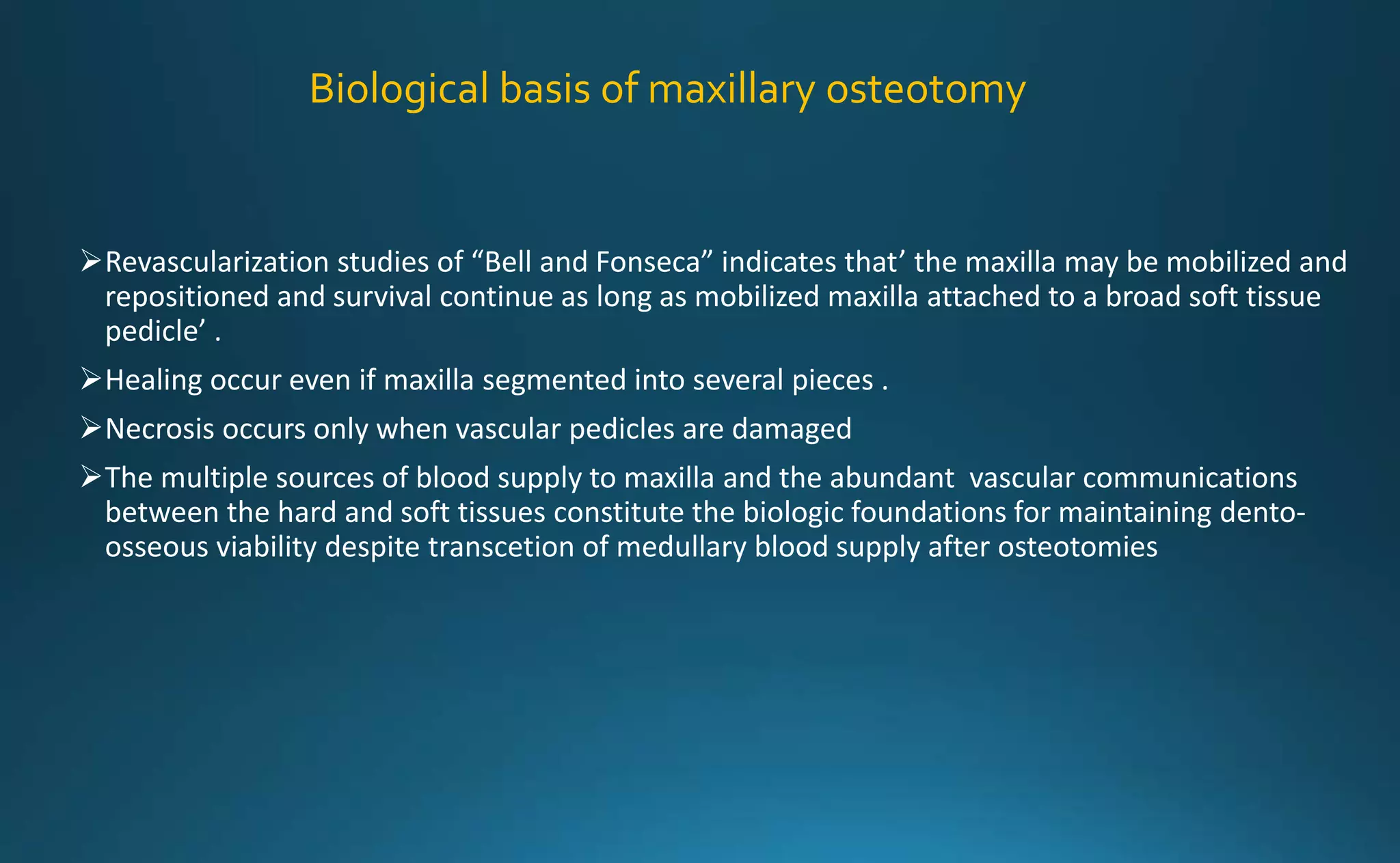 Maxillary procedures and soft tissue changes | PPTX