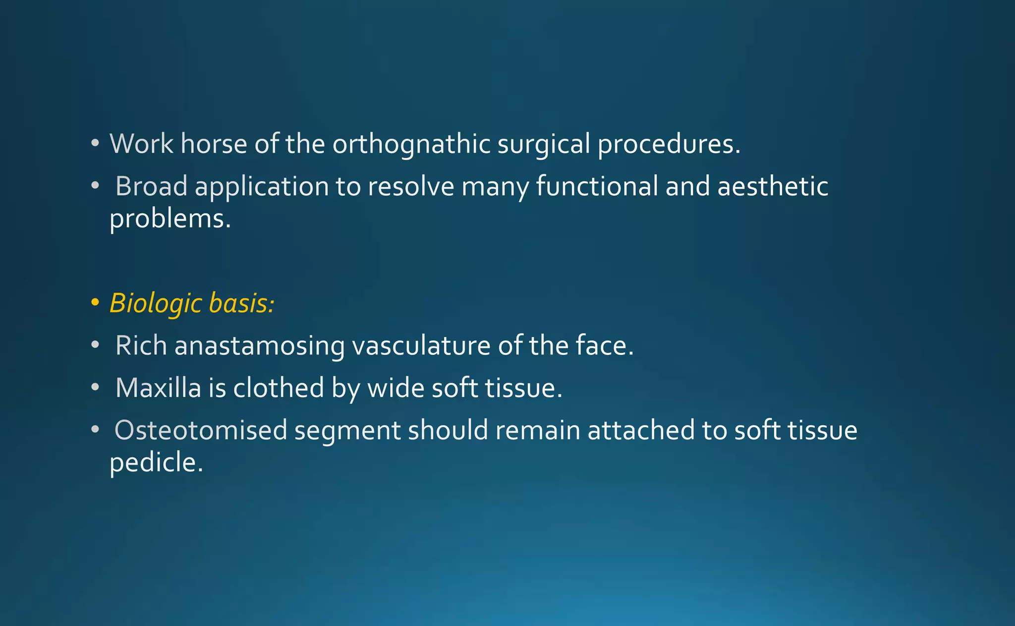 Maxillary procedures and soft tissue changes | PPTX