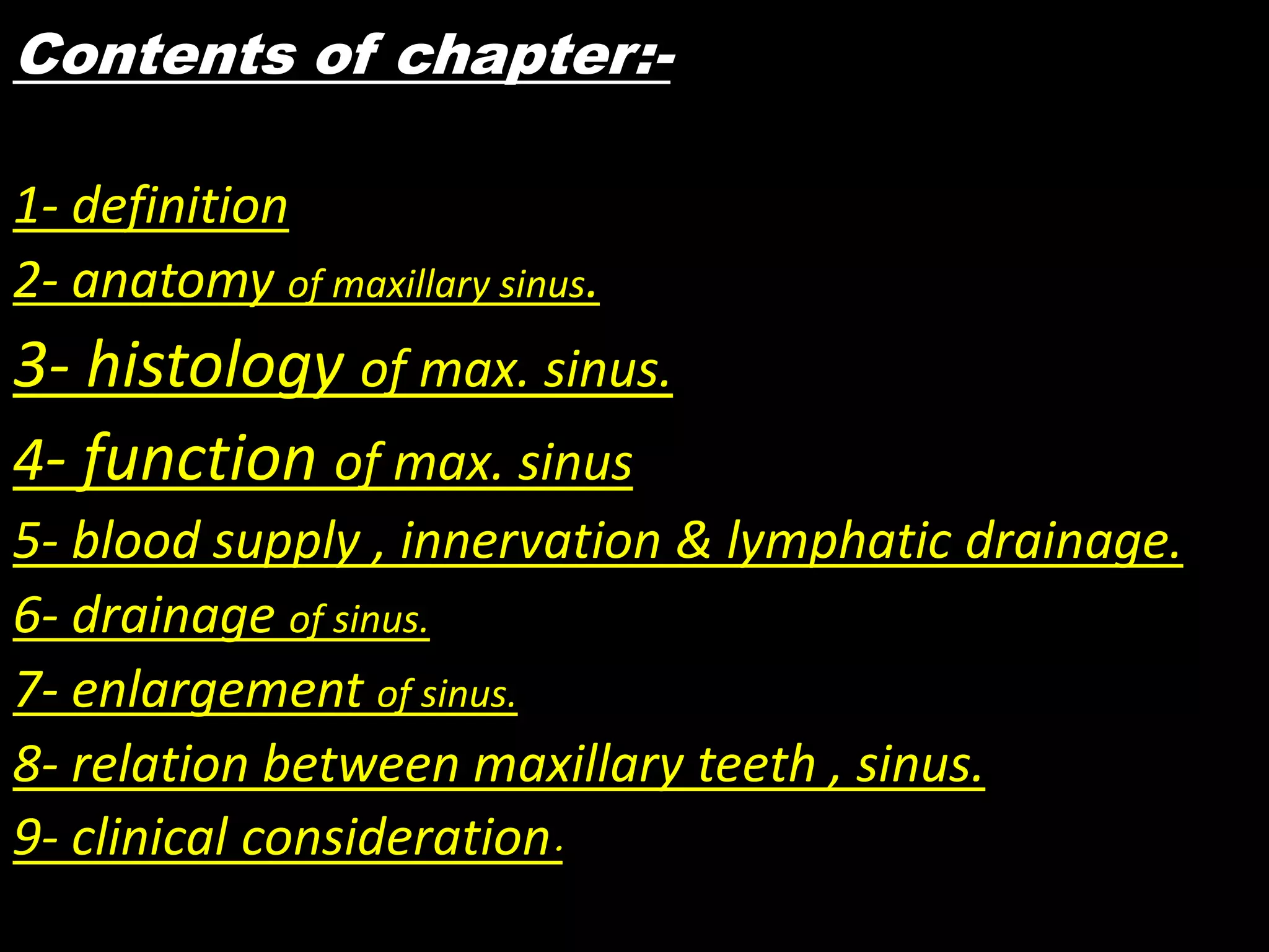 Maxillary sinus | PPTX