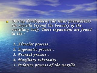 Maxillary sinus | PPT