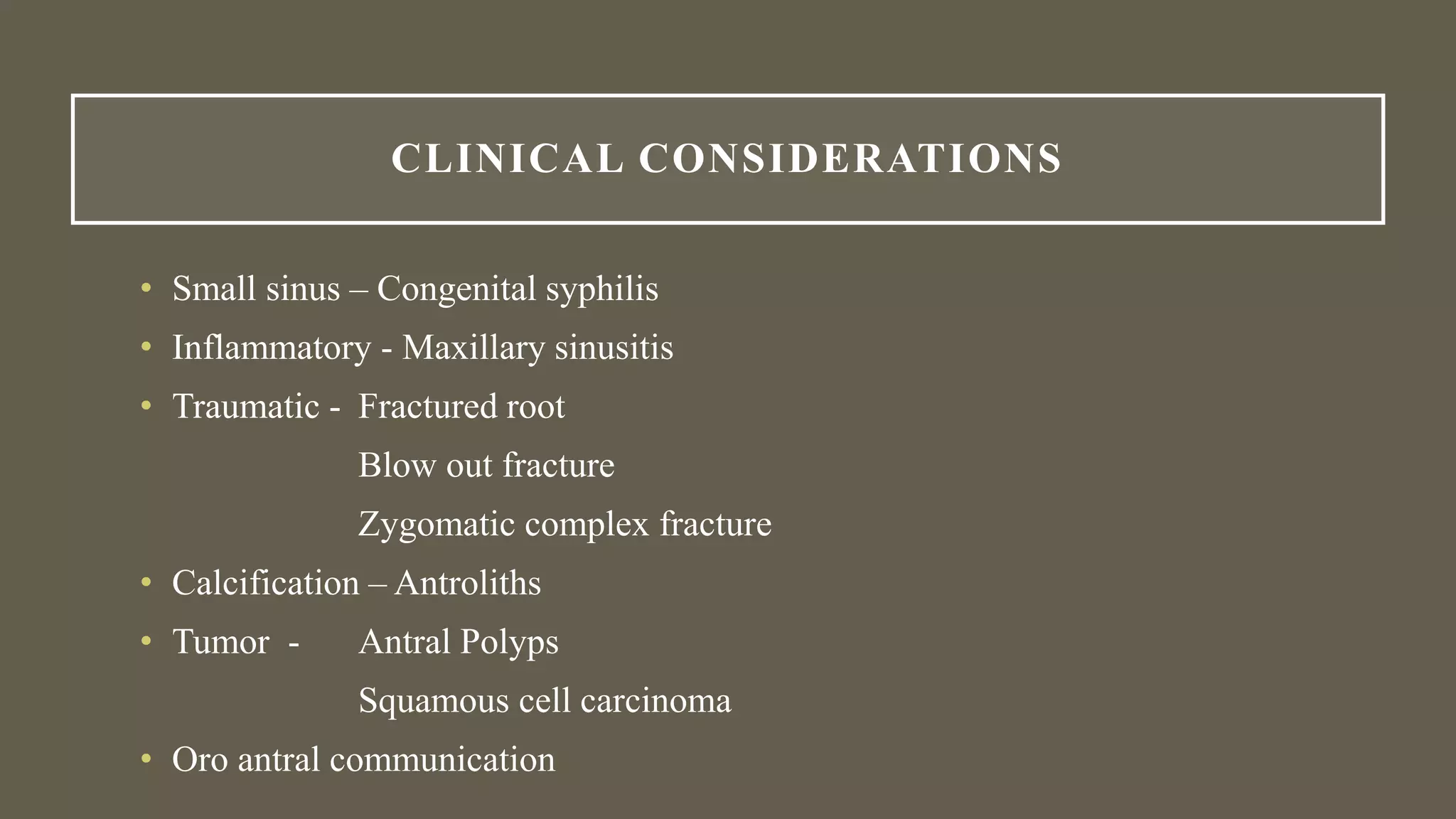 Maxillary sinus | PPTX