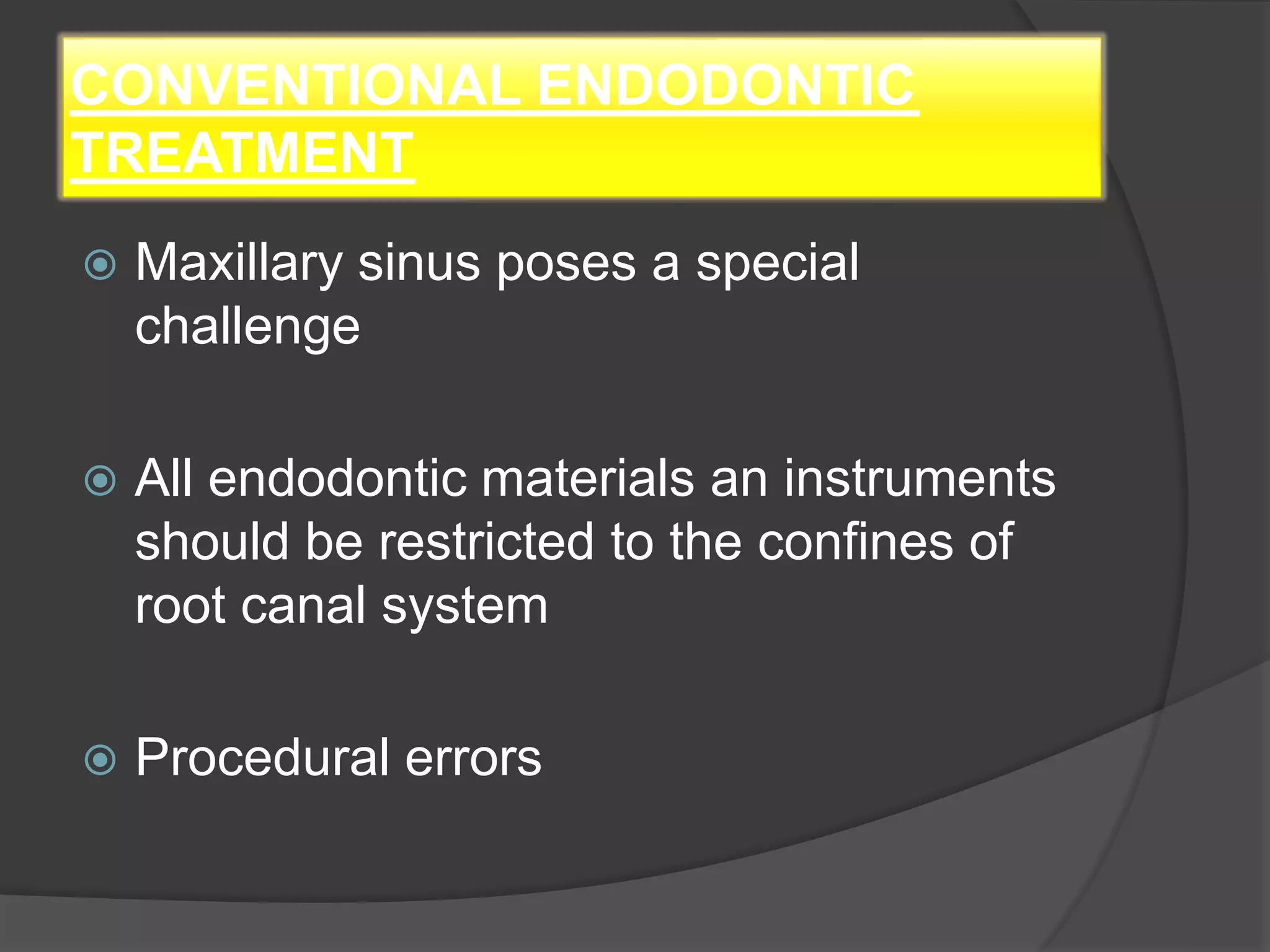 Maxillary sinus and implication in endodontics | PPTX