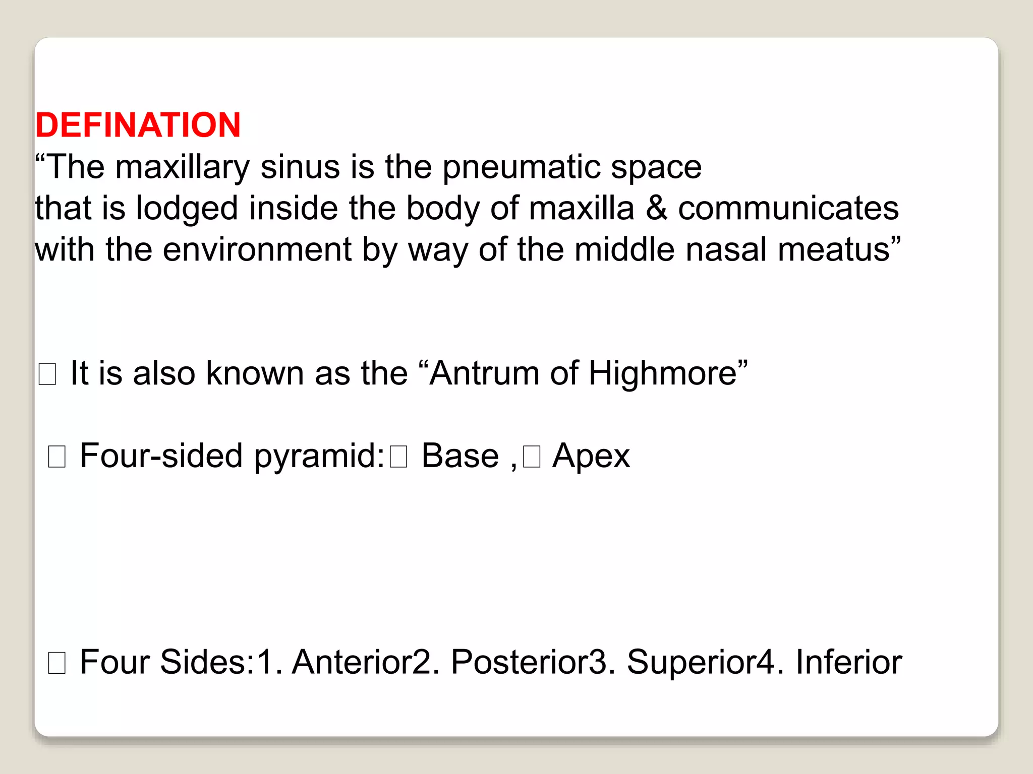 Maxillary sinus.ppt