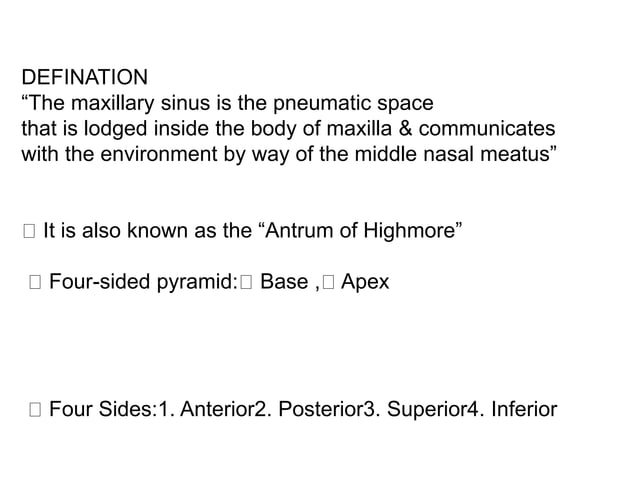 Maxillary sinus.ppt