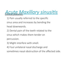 The Maxillary sinus and its disorders | PPT