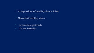 Maxillary Sinus.pptx 1st bds lecture histology | PPTX