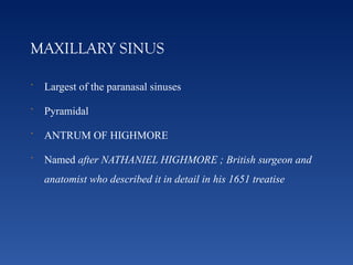 MAXILLARY SINUS - Final.pptxxxxxxxxxxxxxxx | PPTX