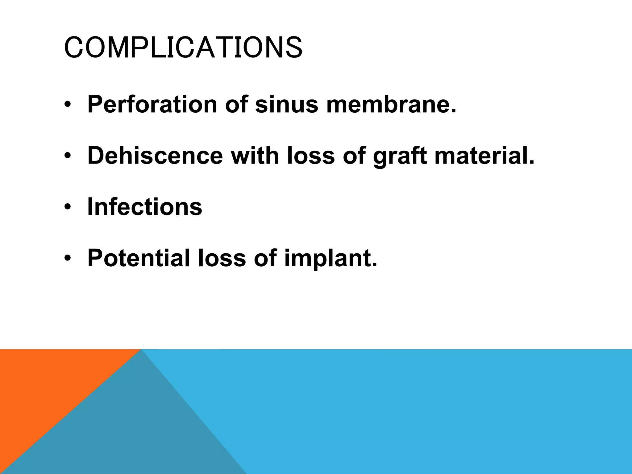 Maxillary sinus augmentation | PPTX