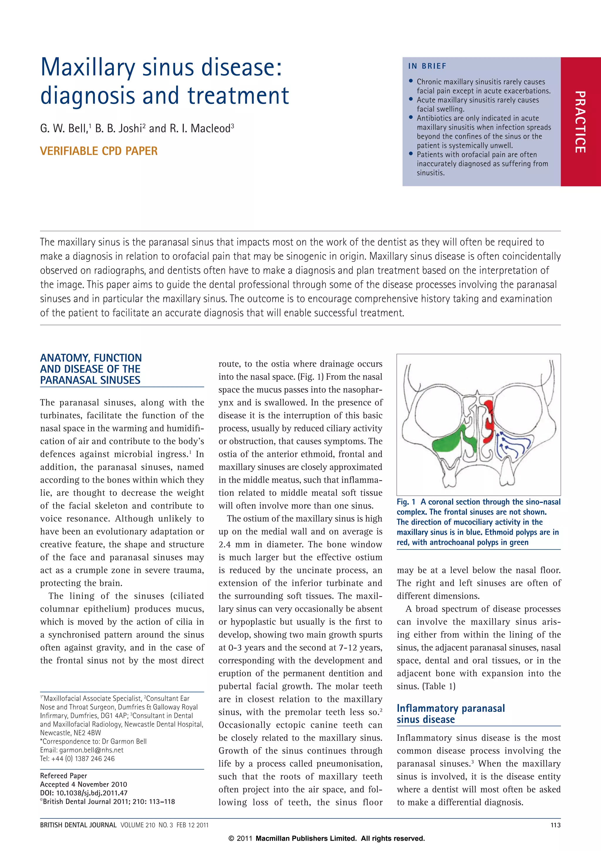 Sinusitis | PDF