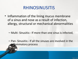 Maxillary sinusitis | PPT