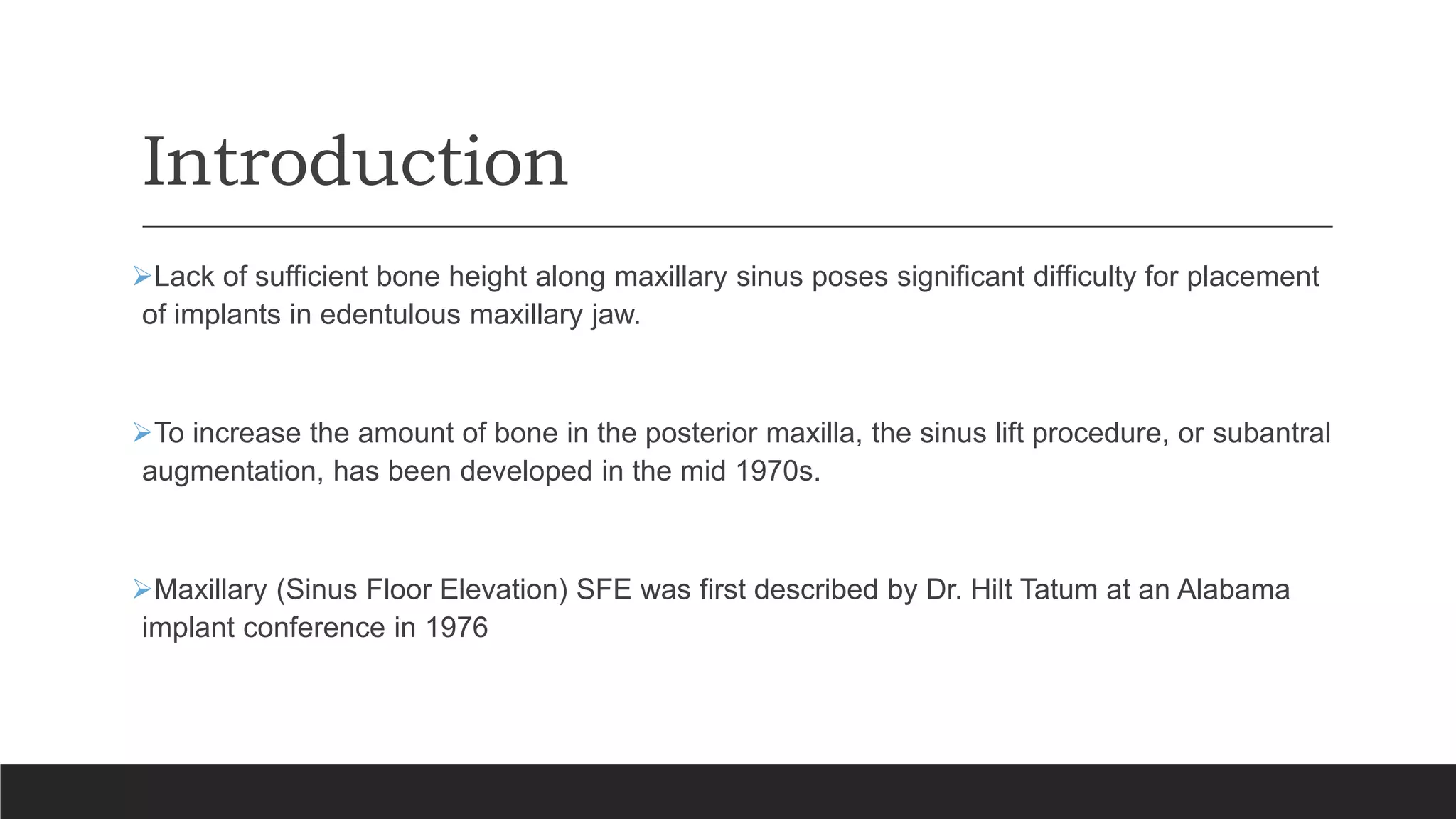 Maxillary sinus lift | PPTX | Ear, Nose and Throat Conditions | Diseases and Conditions