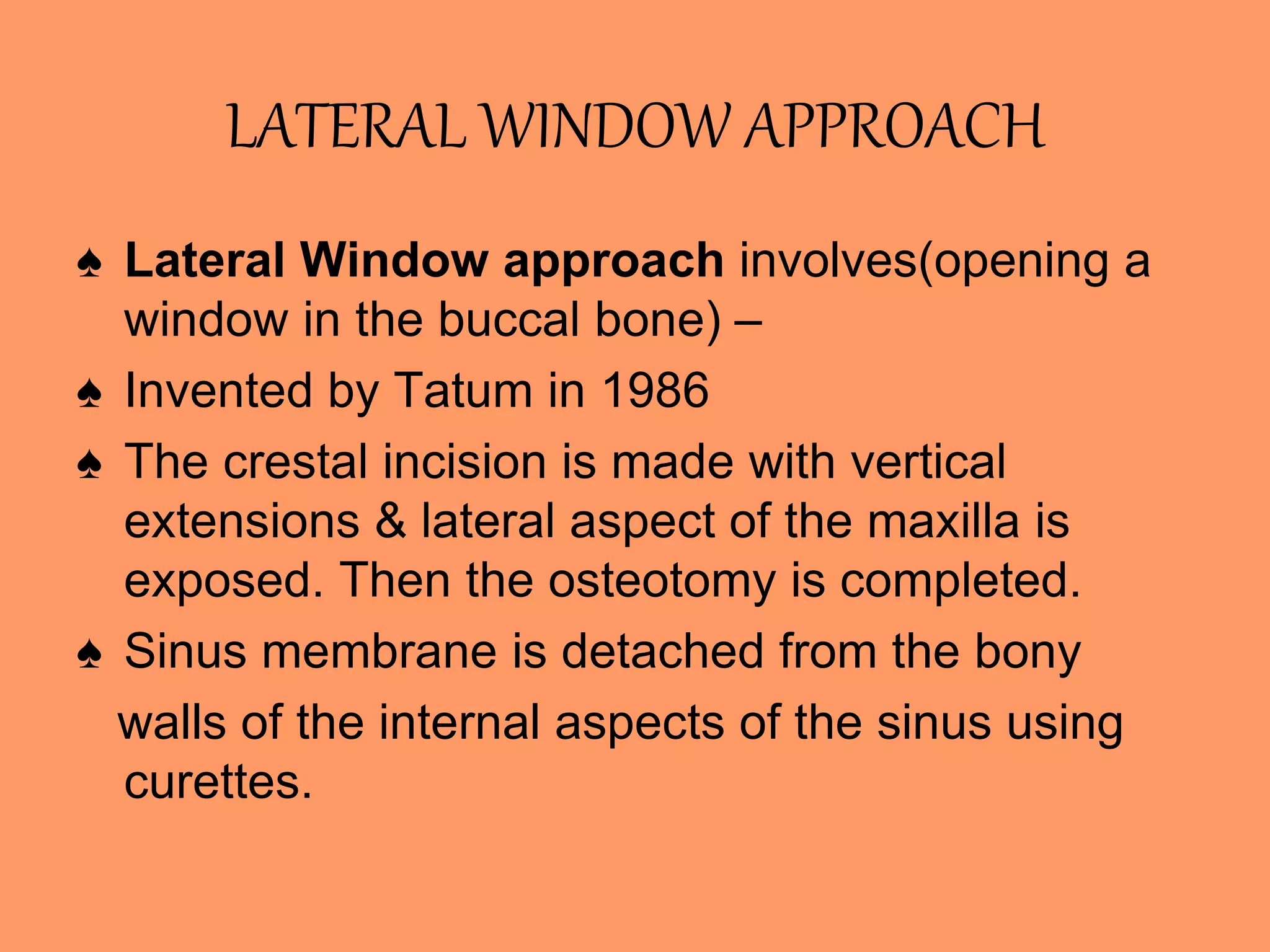 MAXILLARY SINUS LIFT PROCEDURES.ppt