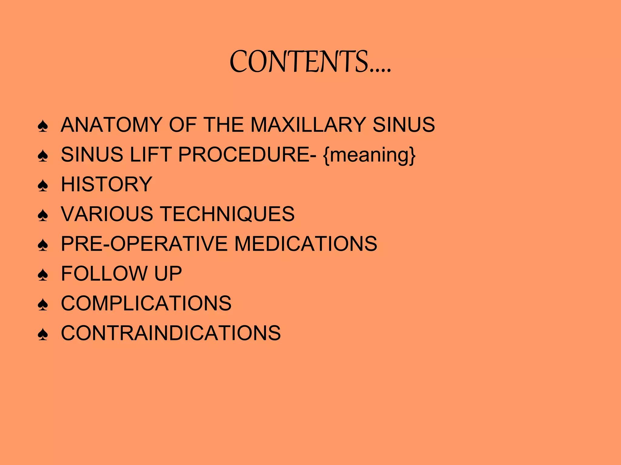 MAXILLARY SINUS LIFT PROCEDURES.ppt