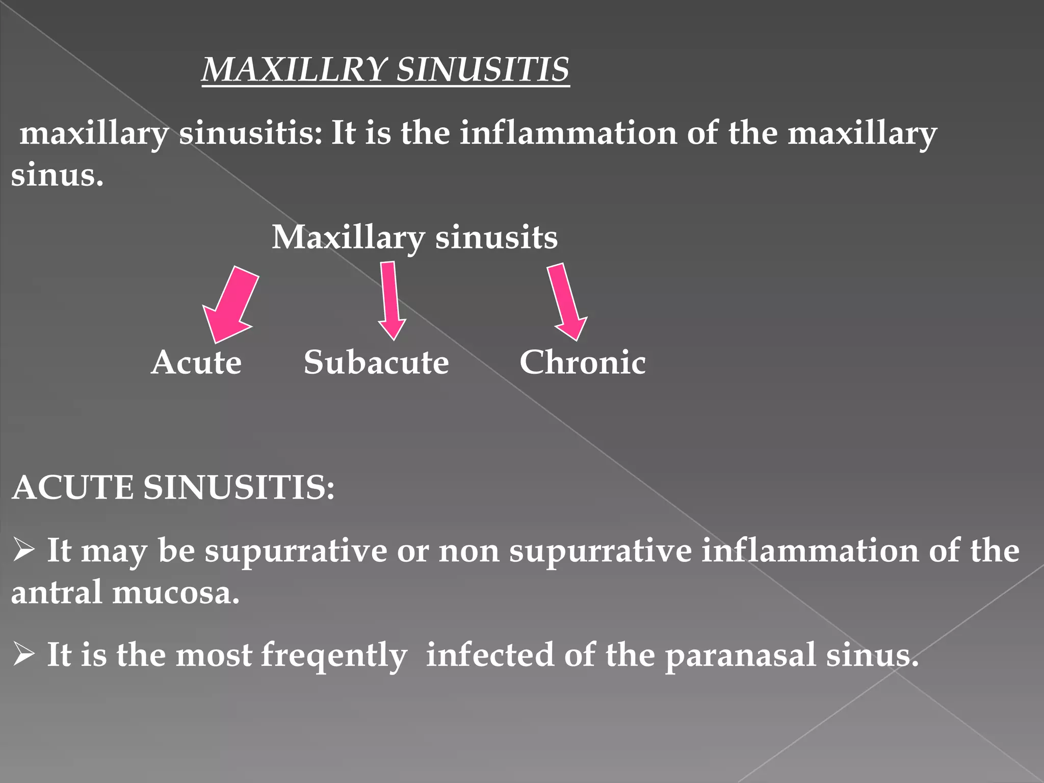 Maxillary sinus new | PPTX