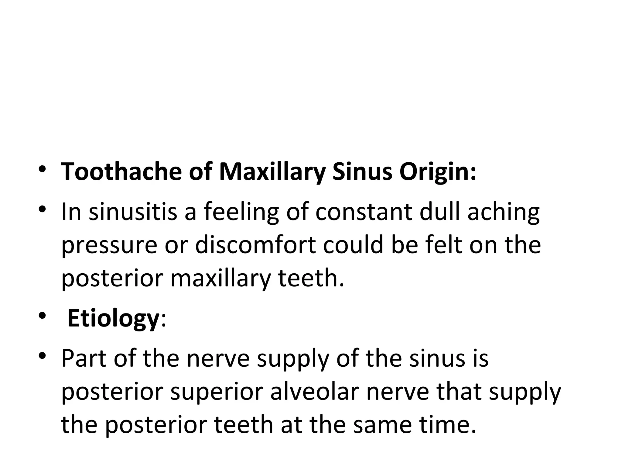 Maxillary sinus ppt | PPT