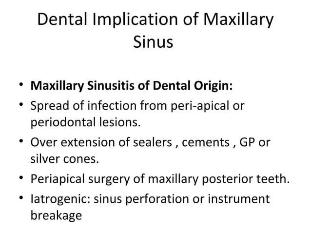 Maxillary sinus ppt | PPT
