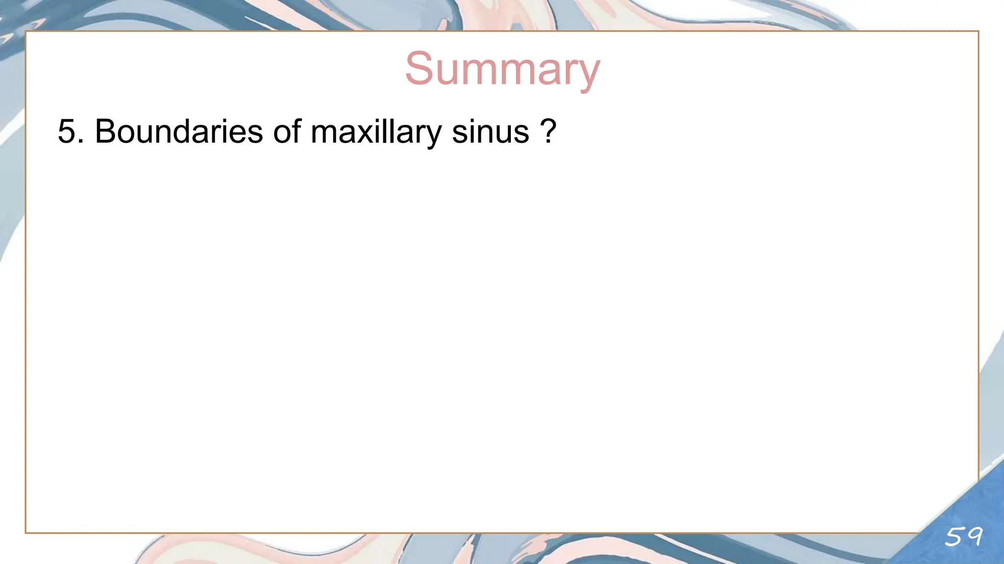 maxillary sinus anatomy histology oralbio | PPTX