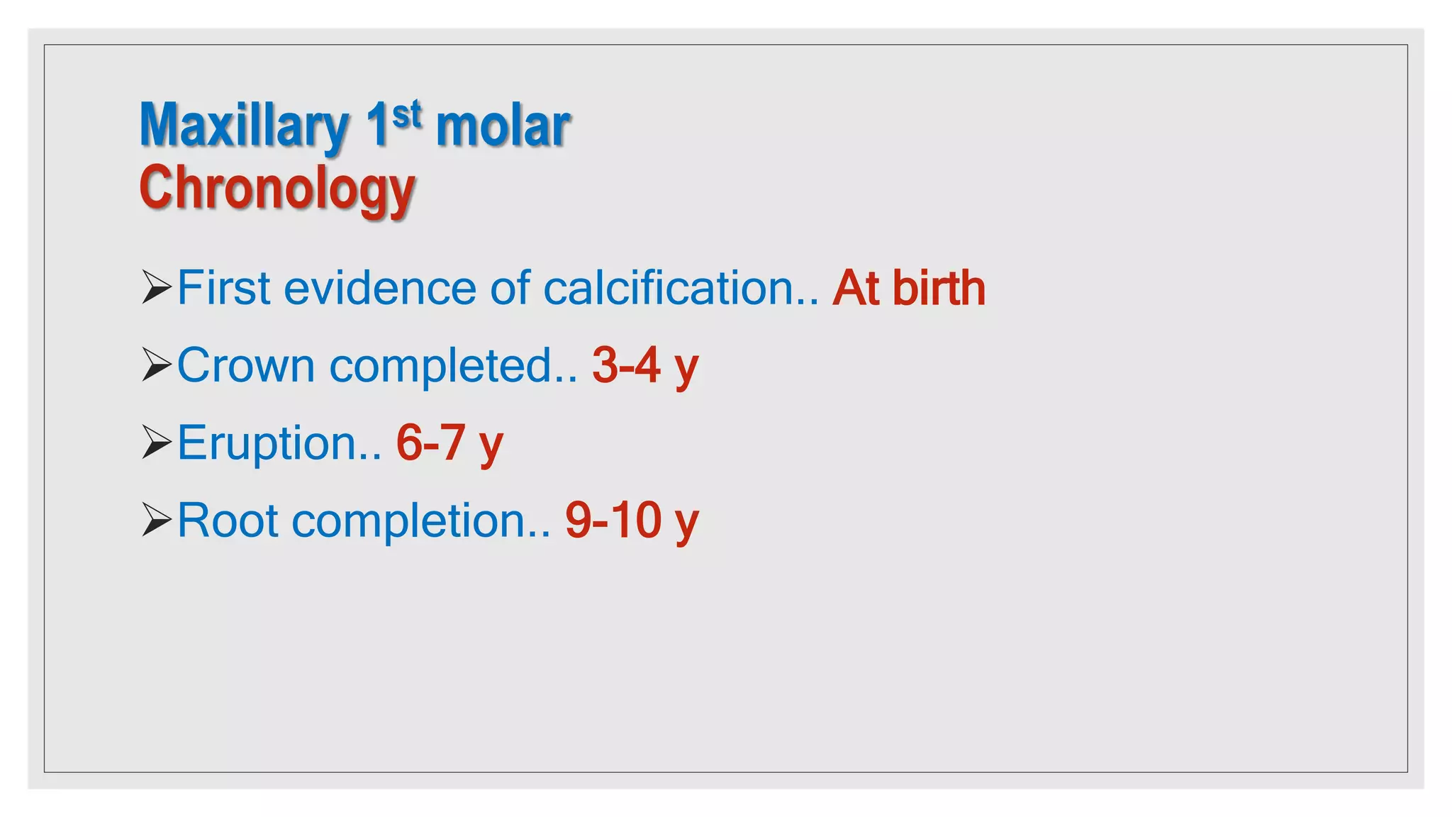 Maxillay First Molar Pptx 5647