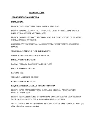 Maxillectomy | DOCX