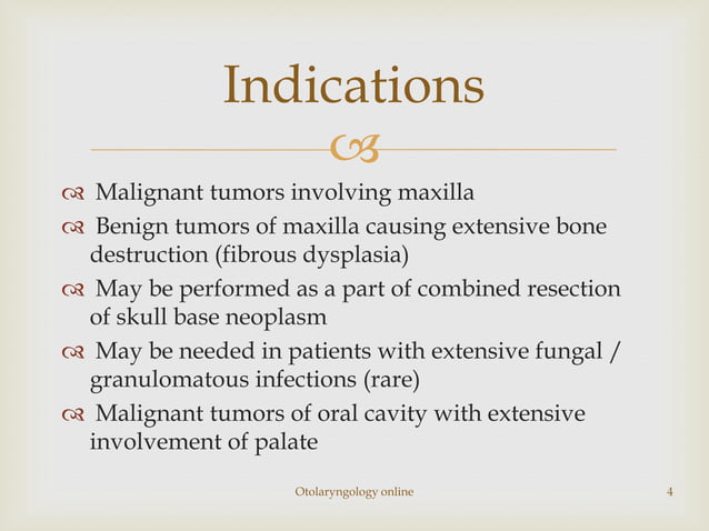 Maxillectomy a review | PPTX