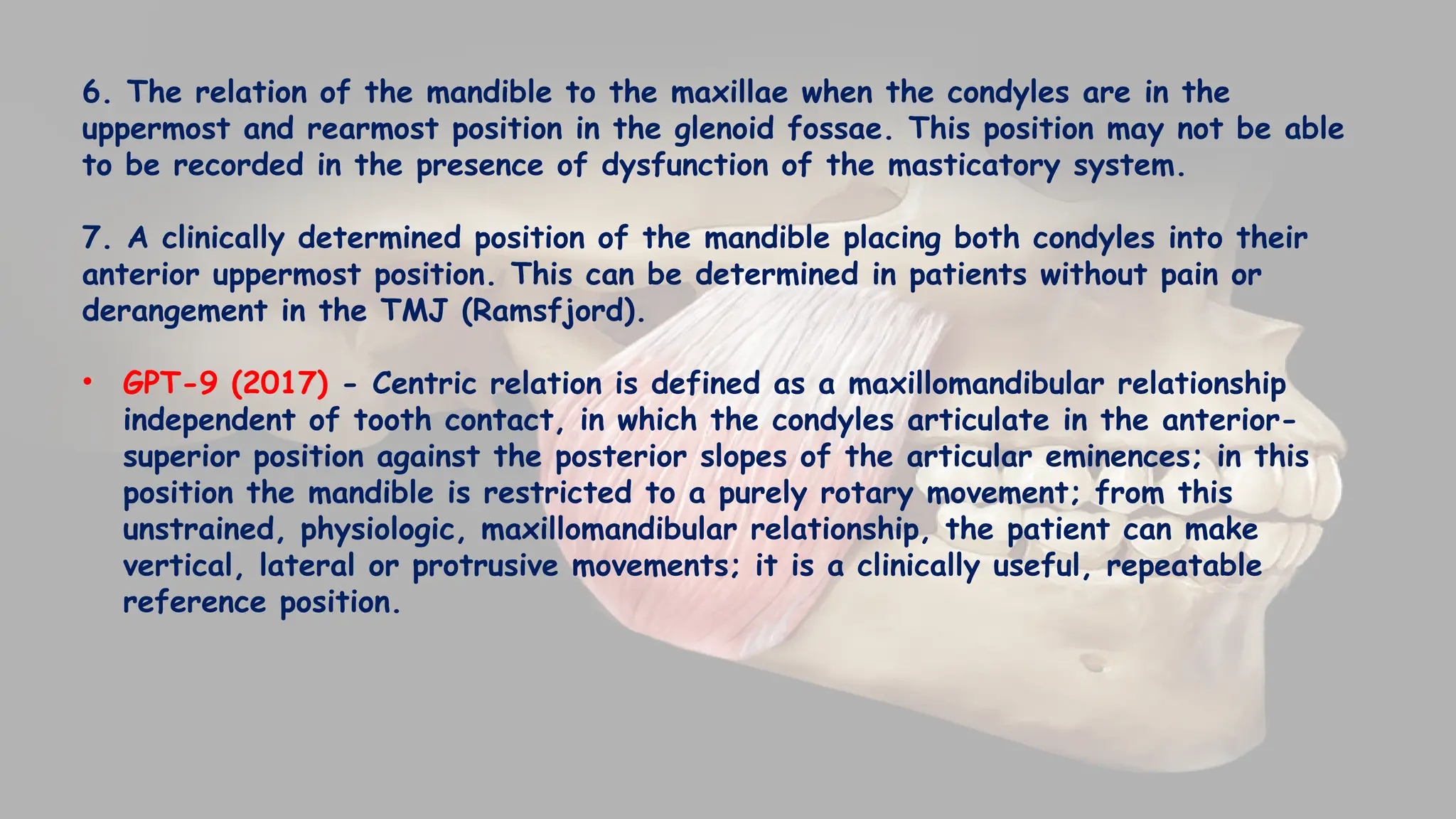 MAXILLO-MANDIBULAR RELATIONS IN PROSTHODONTICS | PPTX
