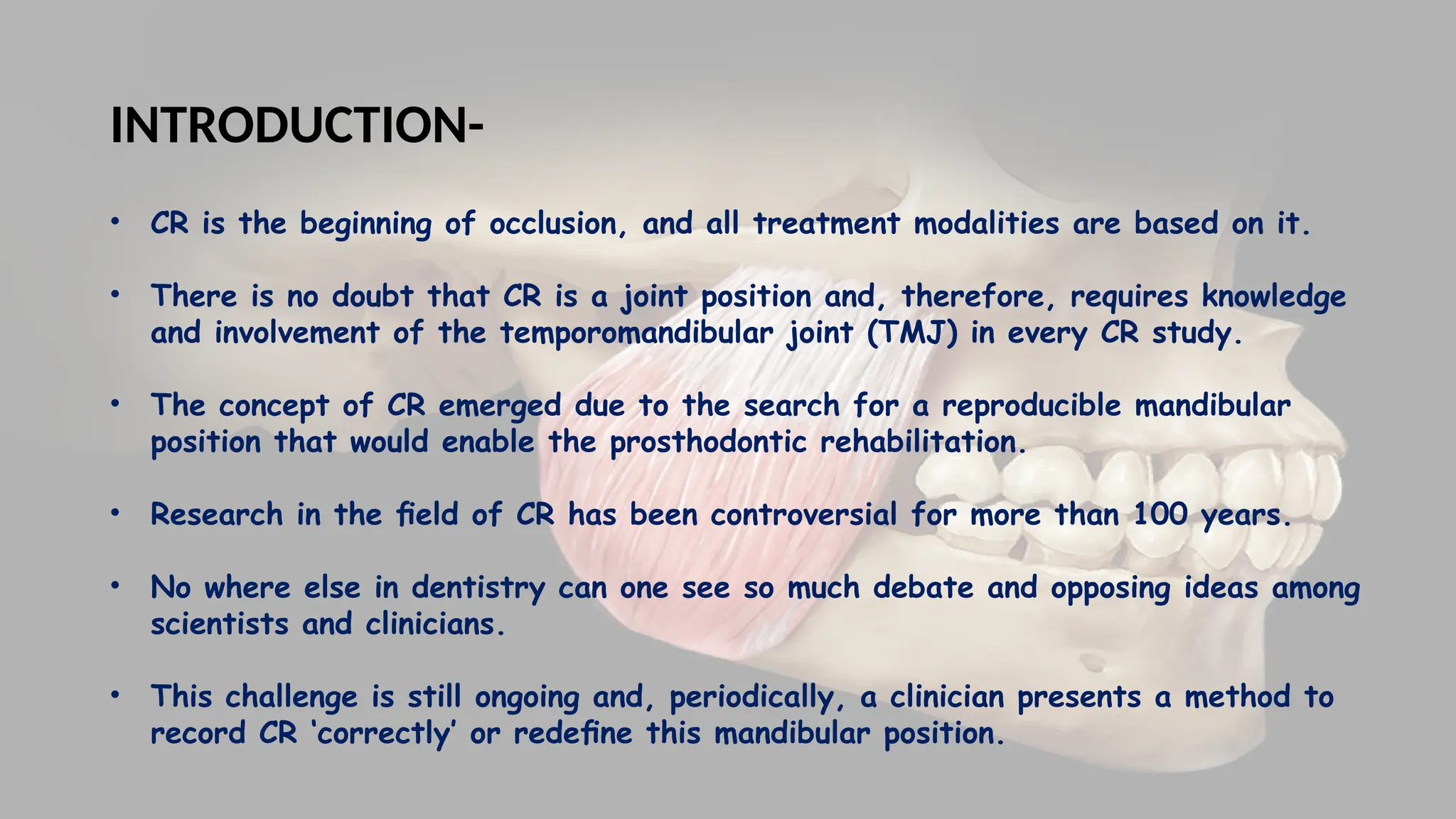 MAXILLO-MANDIBULAR RELATIONS IN PROSTHODONTICS | PPTX