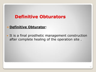 Maxillofacial prosthesis | PPTX