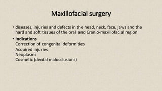Maxillofacial surgery and anesthetic issues | PPTX