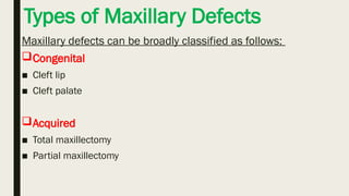 Maxillofacial defects (1).pptx slides and study | PPTX