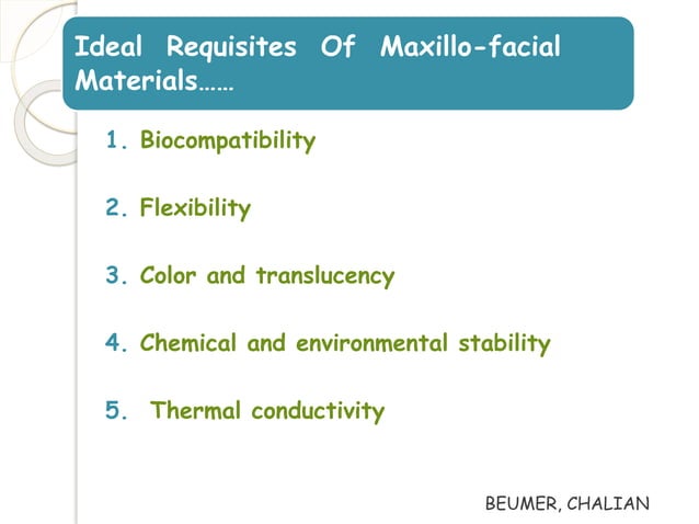 Maxillofacial materials | PPTX