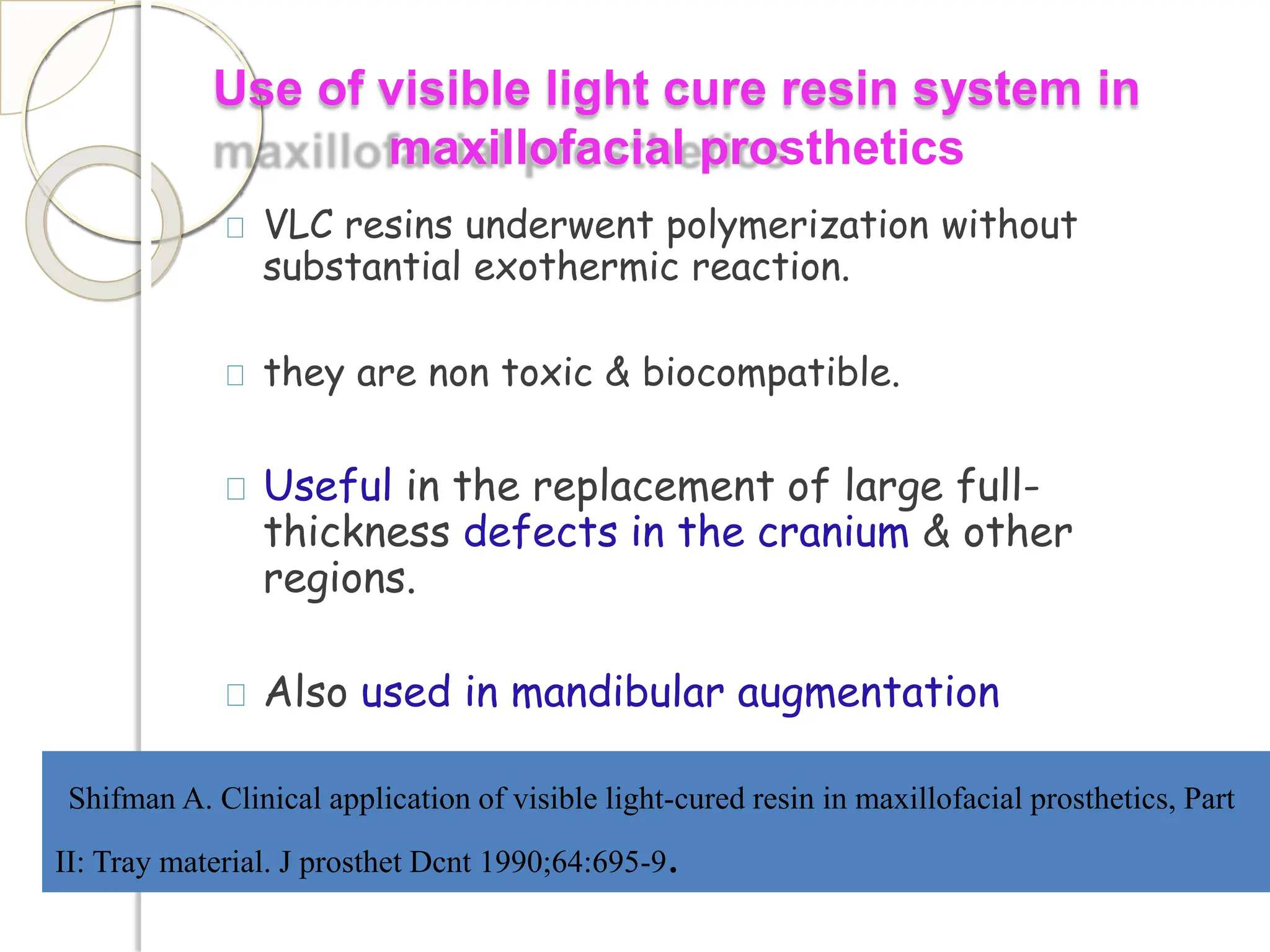MAXILLOFACIAL MATERIALS.ppt on dental materials | PPT