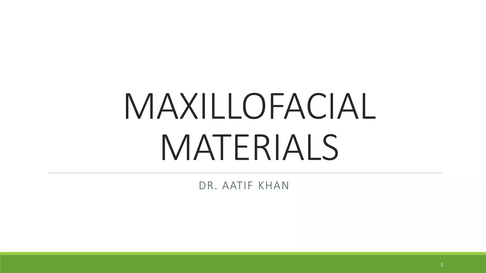 Maxillofacial materials | PDF