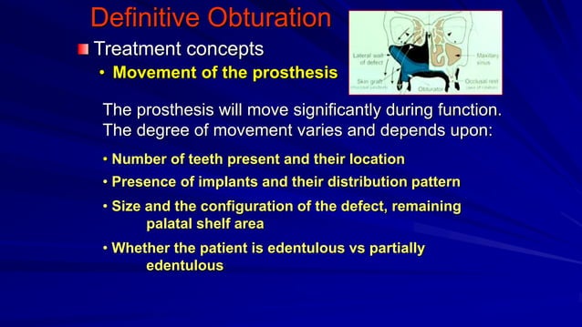 maxillofacial prosth..pptx | Dental Health | Diseases and Conditions