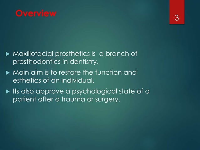 Maxillo facial prosthesis | PPT