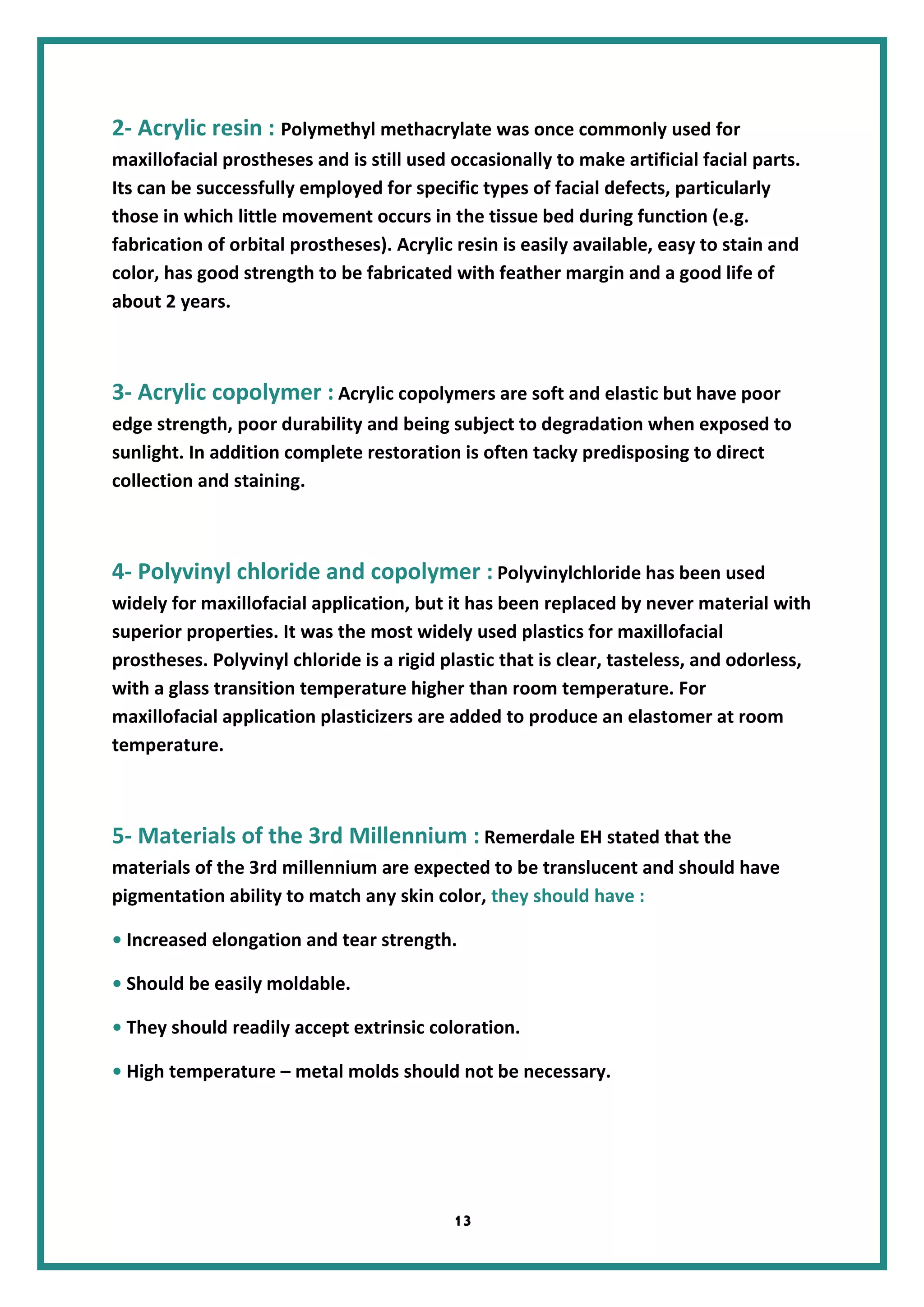 Maxillofacial Prosthesis | PDF
