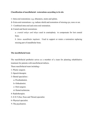 Maxillofacial prosthetics theory and practice 2011 | PDF