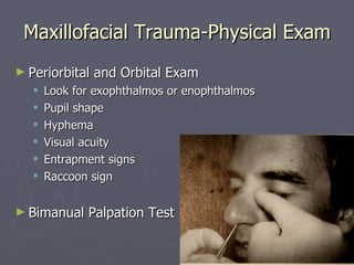 Maxillofacial trauma | PPT