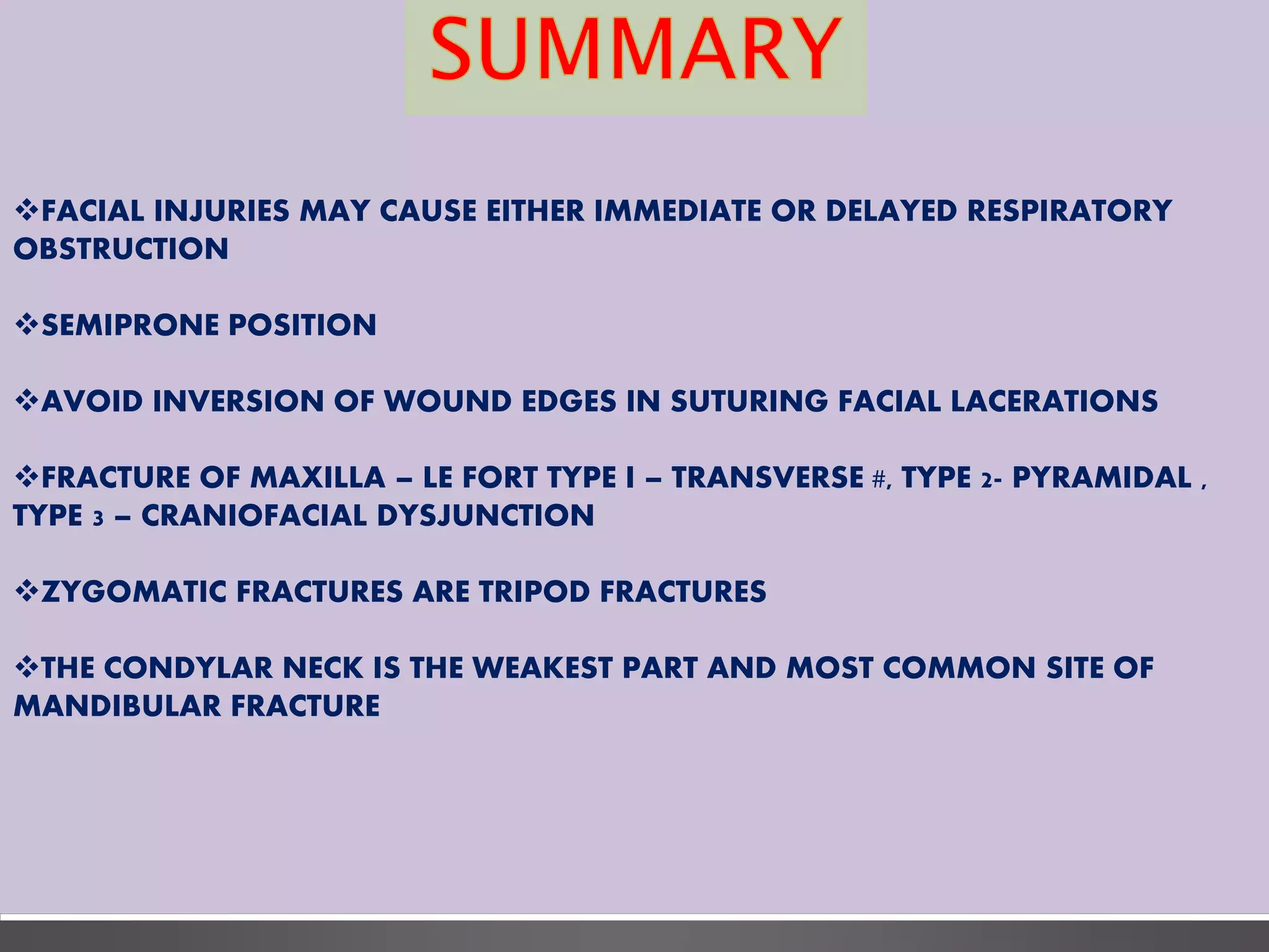 MAXILLO FACIAL TRAUMA (Bailey and Love) | PPTX