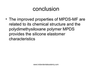 Maxilloprosth material /orthodontic courses by Indian dental academy | PPT