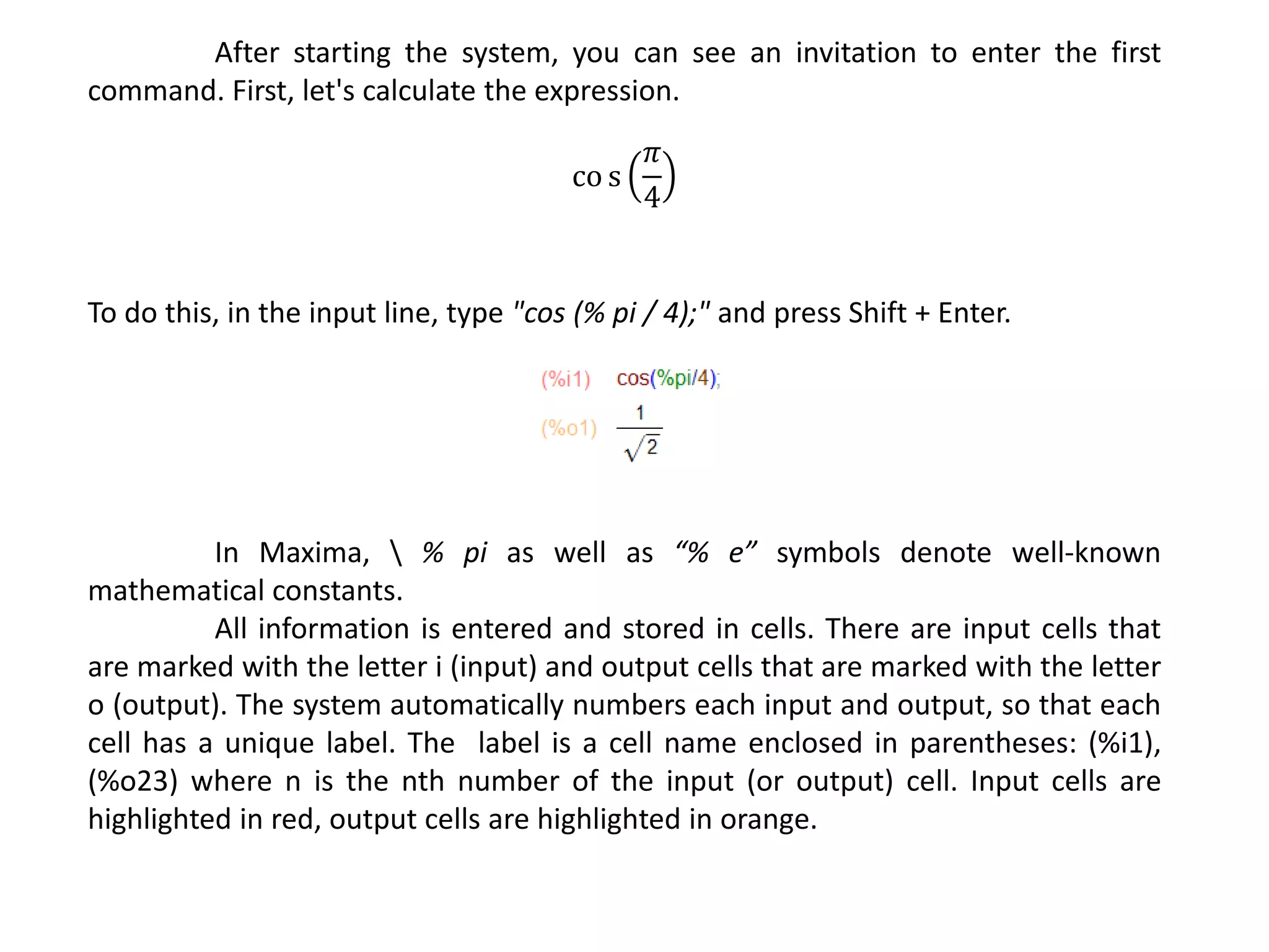Maxima - minimalism in mathematics | PDF