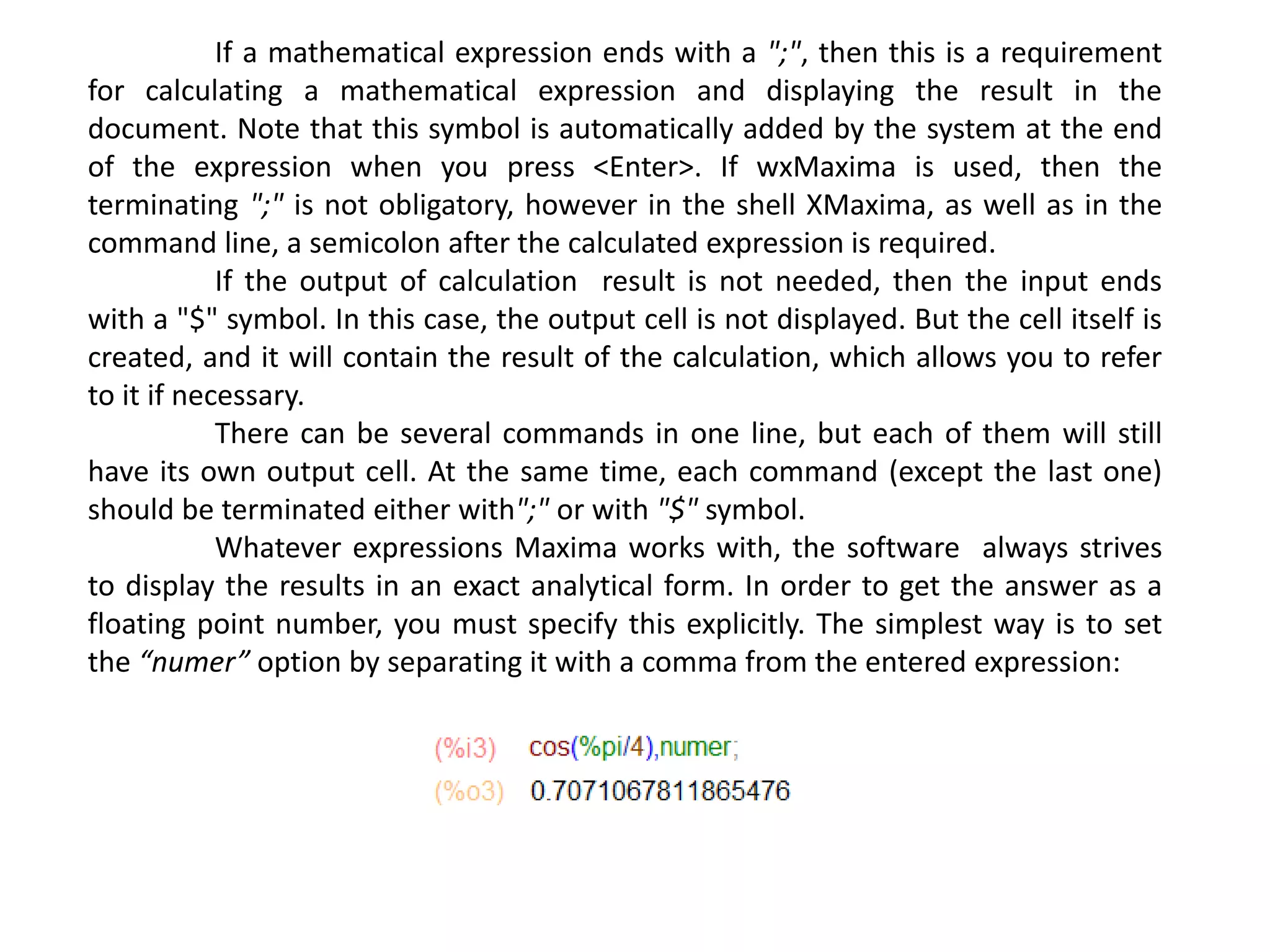 Maxima - minimalism in mathematics | PDF
