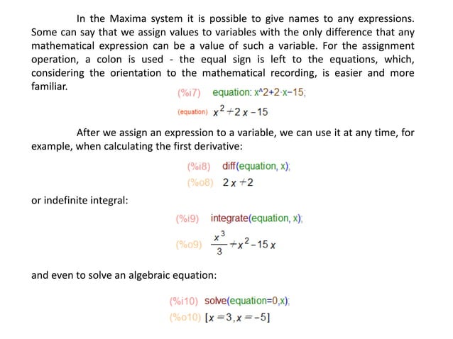 Maxima - minimalism in mathematics | PDF | Programming Languages ...