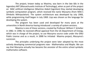 Maxima - minimalism in mathematics | PDF