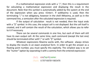 Maxima - minimalism in mathematics | PDF