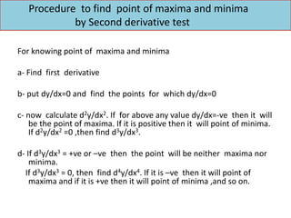 Maxima and minima | PPTX
