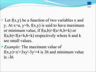 Maxima and minima | PPT