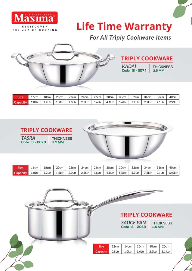Maxima's Finest Collection of Innovative Cookware | PDF